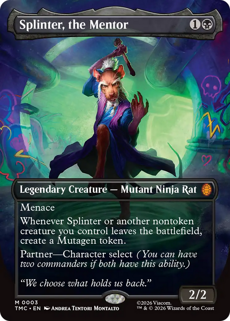 Splinter, the Mentor (Borderless) [Teenage Mutant Ninja Turtles Comman