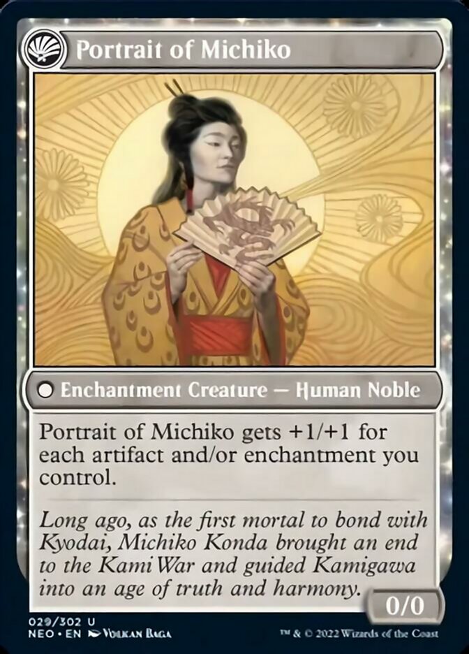 Michiko's Reign of Truth // Portrait of Michiko [Kamigawa: Neon Dynast